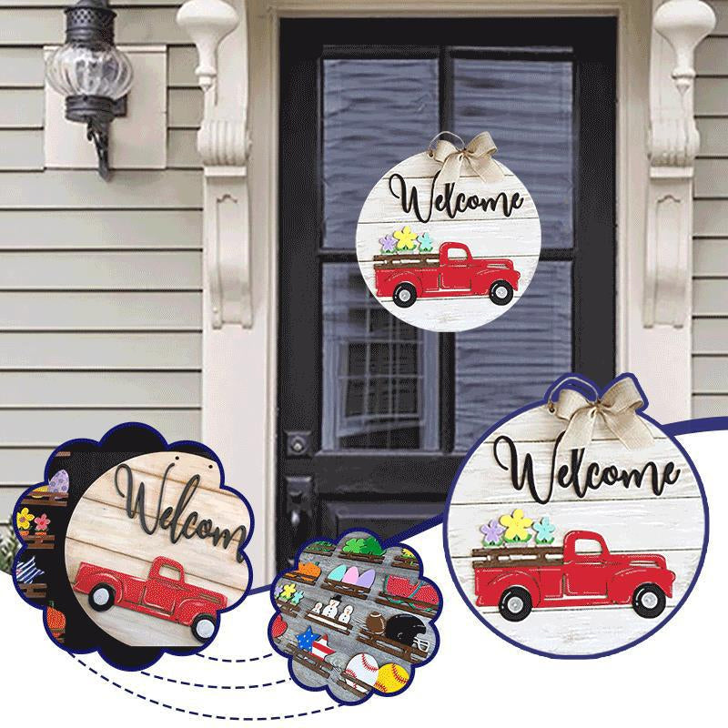 Interchangeable Vintage Truck Welcome Sign – kiwient