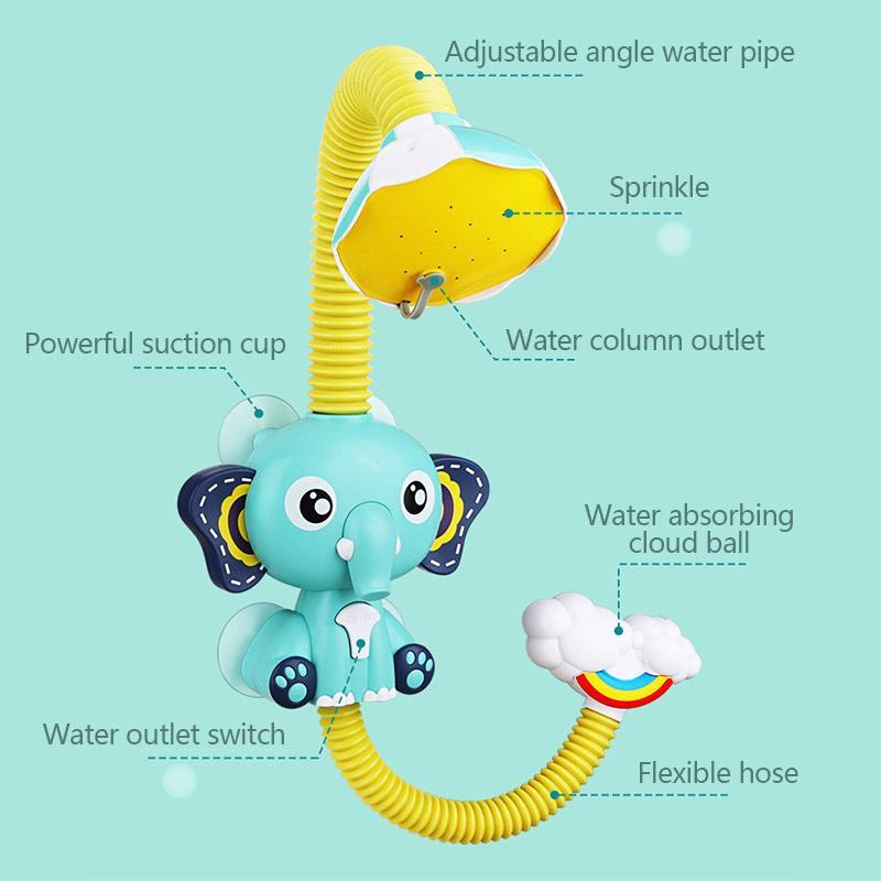 Cute Elephant Baby Bath Shower Head – kiwient